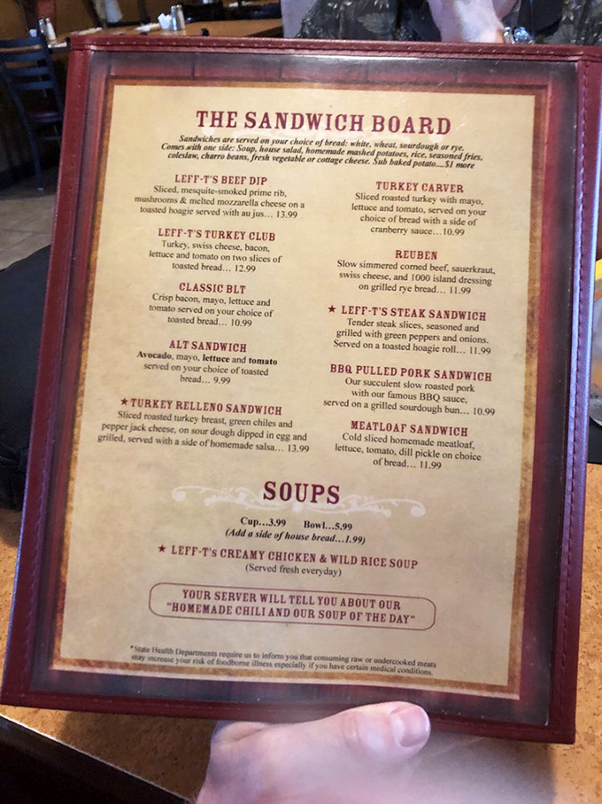 The sandwich board that launches a thousand cravings. That Turkey Relleno Sandwich might just be worth driving across state lines for&mdash;trust me on this one.