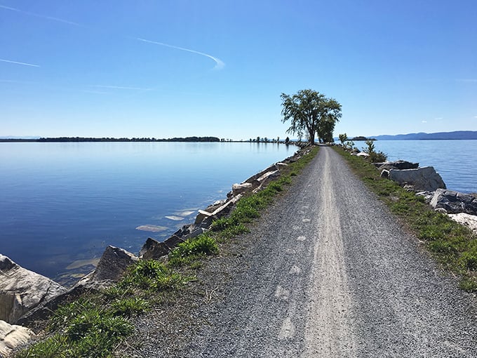 Winding pathways guide visitors through lush greenery, where every turn reveals another chapter in this landscape's ancient story.