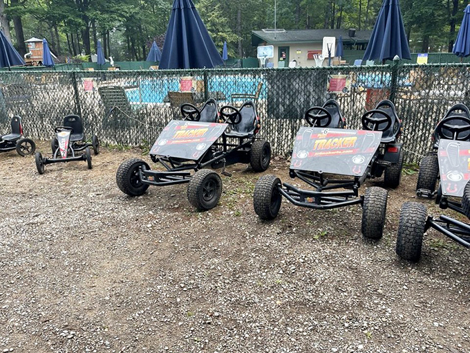 These pedal go-karts transform mild-mannered vacationers into competitive speed demons faster than you can say "I'm just here to relax."