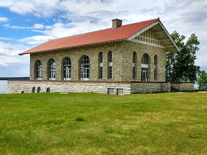 Not your average boat garage! The Thordarson Boathouse stands as a testament to ambition, with stone walls that have witnessed a century of island stories.