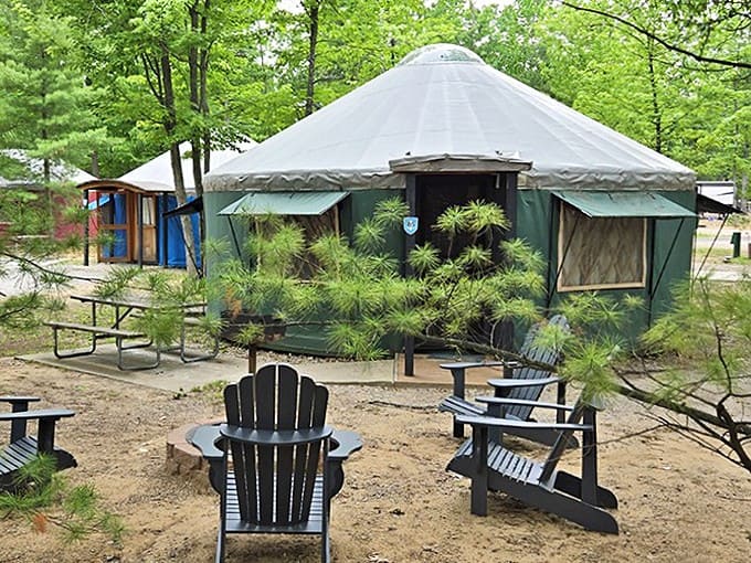 Glamping yurts offer the camping experience your back has been begging for, combining adventure with actual furniture and the radical concept of standing up inside.