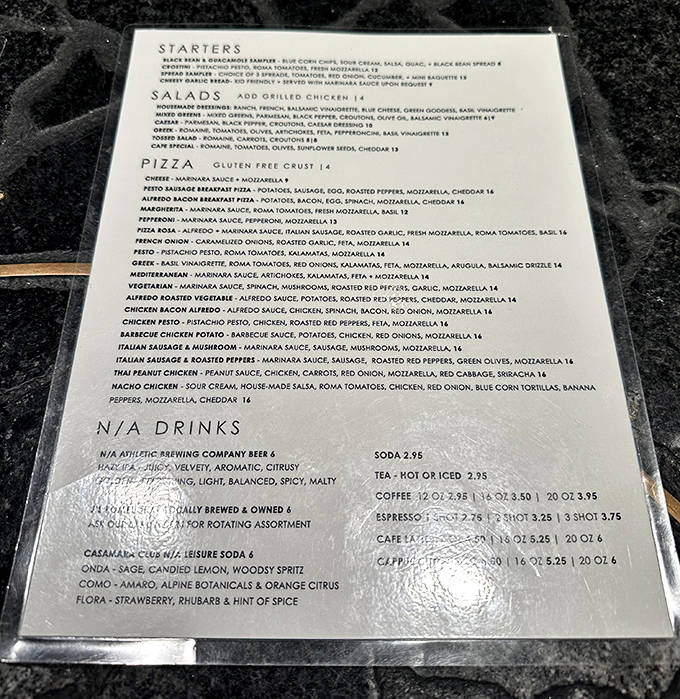 A treasure map of culinary delights, where every line reads like poetry and decisions become deliciously difficult exercises in self-control.