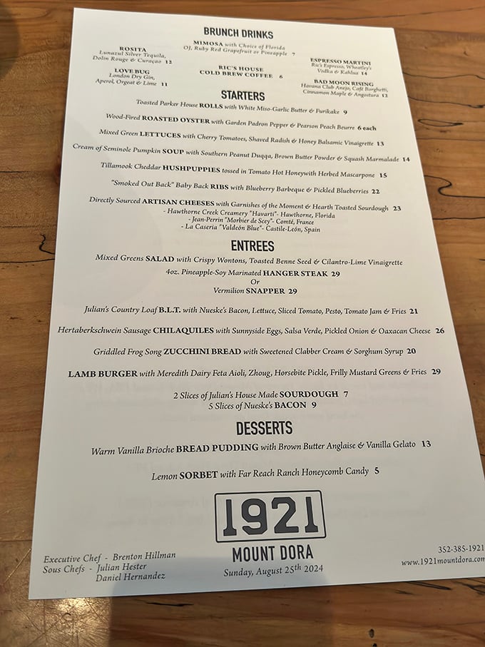 A menu that reads like a love letter to Florida's bounty &ndash; from wood-fired oysters to locally-sourced artisan cheeses.