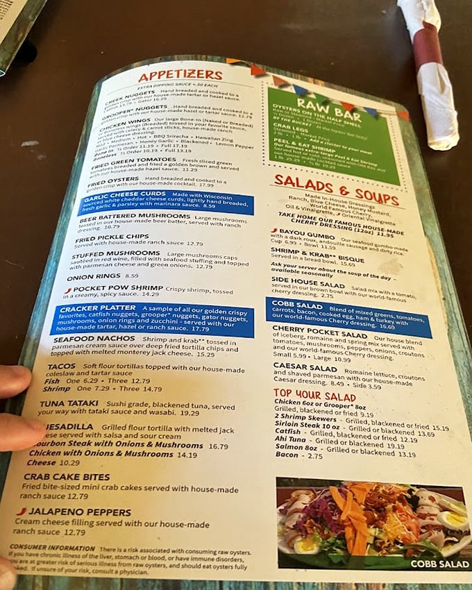 The menu reads like a love letter to seafood enthusiasts &ndash; appetizers that could feed a small fishing village.