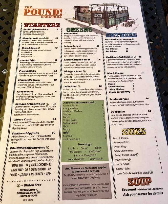 The menu reads like a comfort food manifesto – from mountainous nachos to gourmet salads, each dish promises satisfaction without pretension.