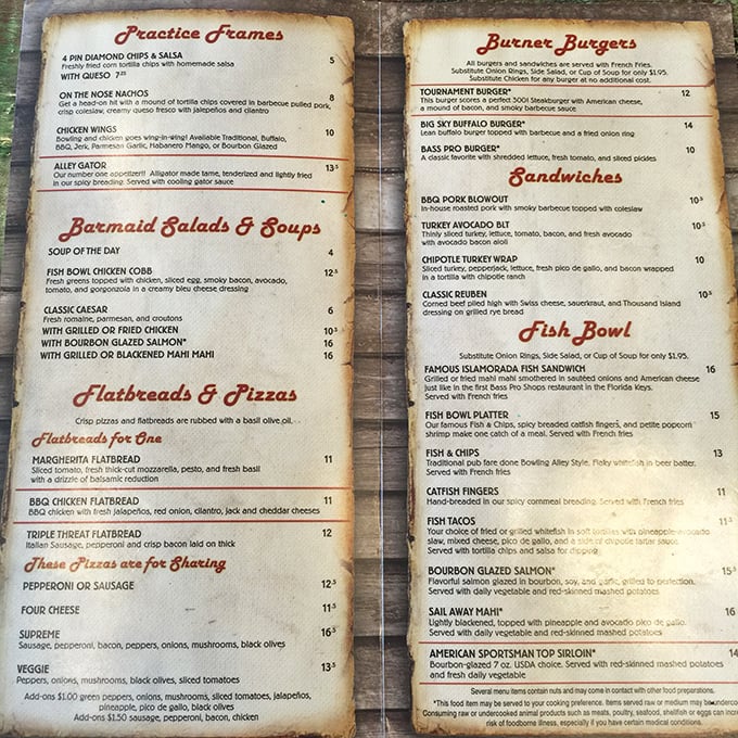 The menu reads like a love letter to comfort food, with clever nods to its underwater theme.