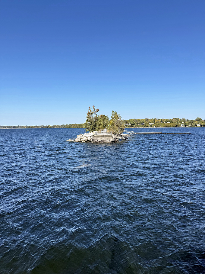 This tiny island oasis stands sentinel in Lake Champlain, a reminder that sometimes the best things come in small packages.