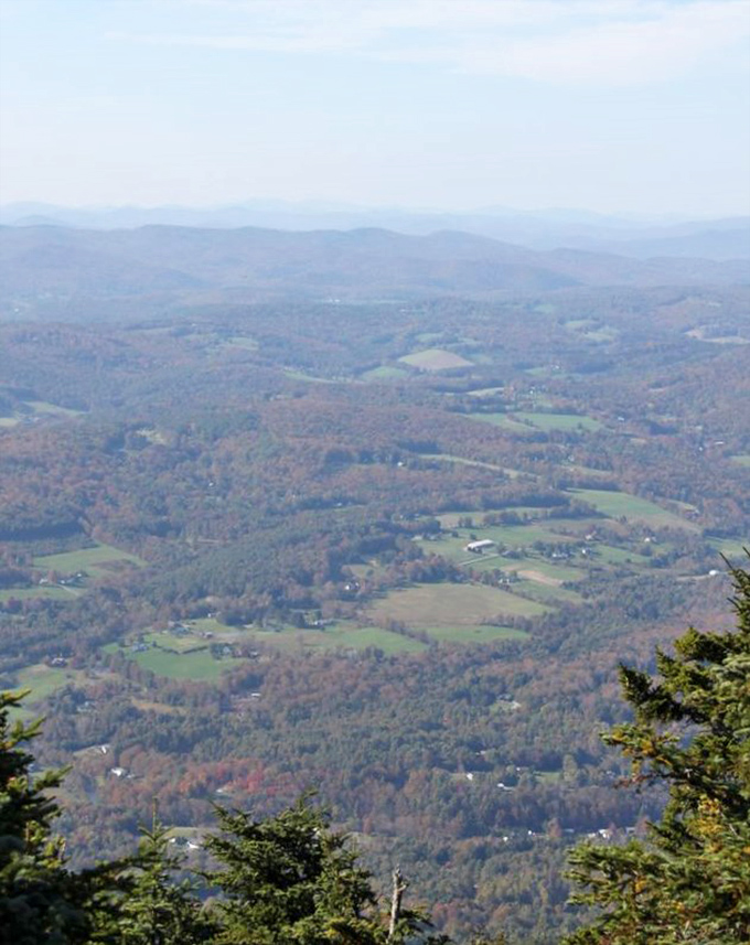 Valley vistas unfold from Ascutney's heights, the patchwork of farms and forests below tells Vermont's story better than any history book.