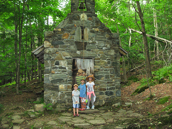 Three generations discovering that the best family photos don't require saying cheese, just finding somewhere genuinely magical together.