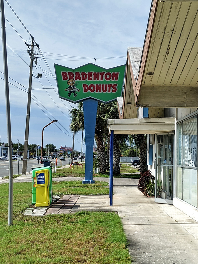 Bradenton Donut Shop's iconic green sign has guided hungry locals to donut happiness for generations.