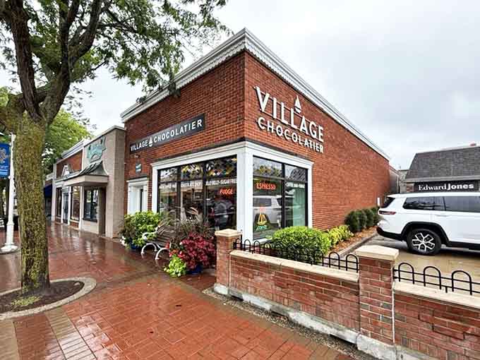 Village Chocolatier's brick storefront in East Tawas houses a chocolate wonderland that's been delighting visitors since 1983. Classic charm meets sweet innovation!