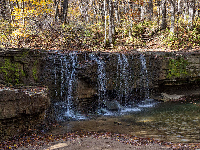 The gentle cascade at Hidden Falls creates a peaceful soundtrack that makes all your worries seem to wash away downstream.