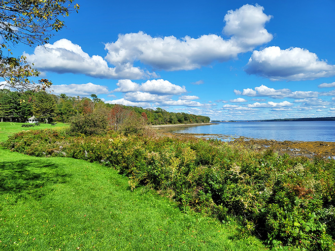 These colorful coastal waters practically beg you to stop your car and just breathe in the salty air.