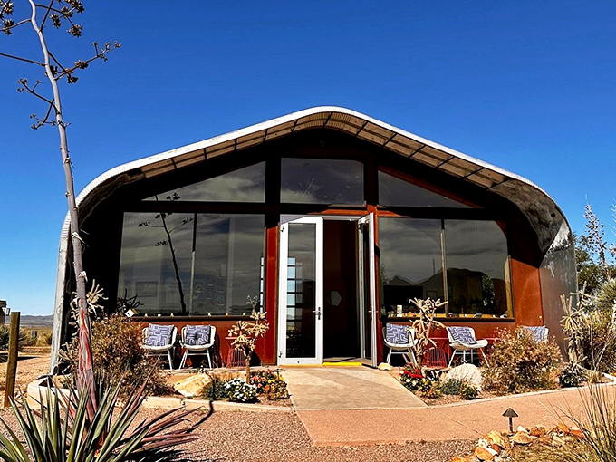 Desert wine paradise: Rune's sleek, contemporary tasting room offers panoramic views that pair perfectly with their locally-crafted vintages.