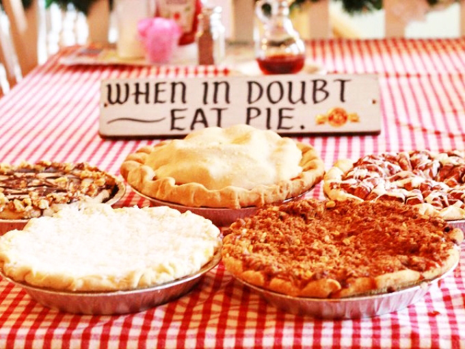A pie lineup so tempting it should come with a warning label: "May cause involuntary drooling and difficult decision-making."