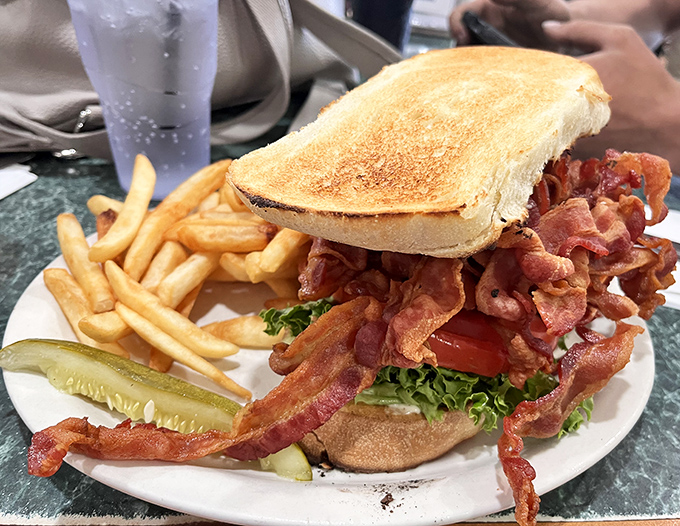 Not just any BLT &ndash; this is Tony's famous pound-of-bacon masterpiece, where the "B" isn't just a letter, it's a lifestyle choice.