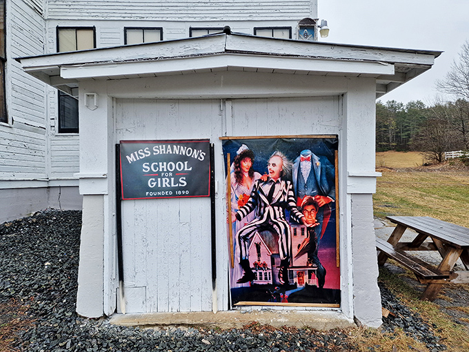 Beetlejuice fans, rejoice! This quirky movie connection gives East Corinth an extra layer of charm that's strange and unusual in all the right ways.