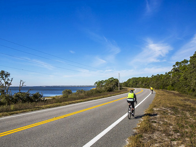 Near Leonard's Landing, the road hugs the coastline so close you can practically taste the salt air through your windows.