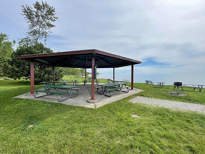 Perfect for family gatherings, these lakeside picnic areas let you refuel while keeping your eyes peeled for that telltale agate gleam.