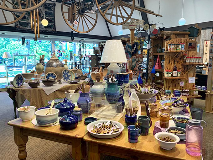 Local pottery transforms everyday dining into an artistic experience, with glazes that capture Vermont's natural palette.