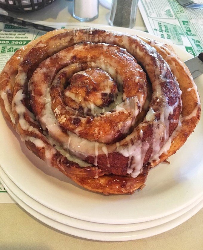 Not just any cinnamon roll &ndash; this spiral masterpiece demands respect, a fork, and possibly a moment of silent appreciation.