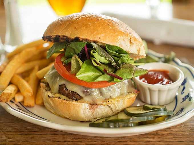 This isn't just any burger &ndash; it's Alpine-inspired comfort food that satisfies both the stomach and soul after a day on the trails.