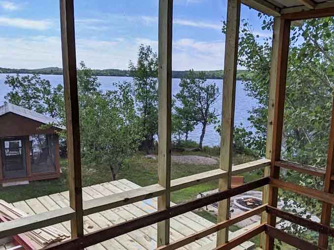 Floor-to-ceiling windows frame lake views so stunning they'll make you forget about whatever show you were binge-watching back home.