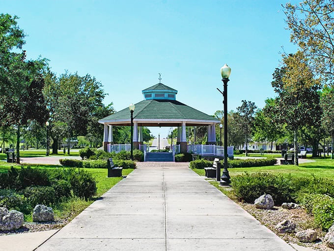 Devane Park's gazebo is basically begging you to have a picnic or propose to someone, your choice really.