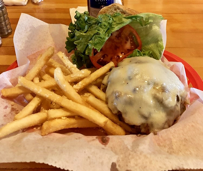 This isn't just a burger &ndash; it's a hand-crafted masterpiece of melted cheese, mushrooms, and beef cooked exactly how you asked.
