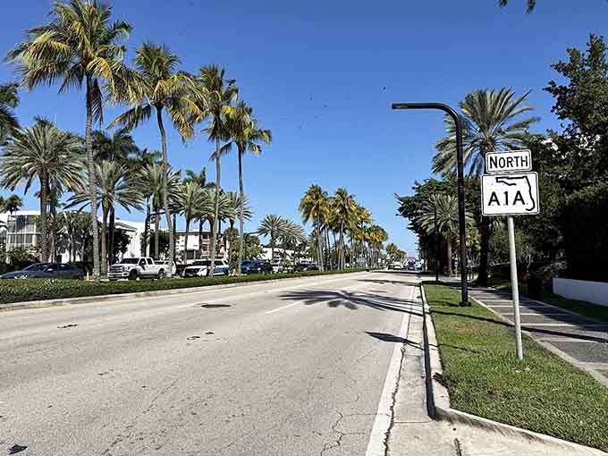 Northbound in Bal Harbour reveals palm-lined streets that could make even Beverly Hills a little jealous of the tropical elegance.