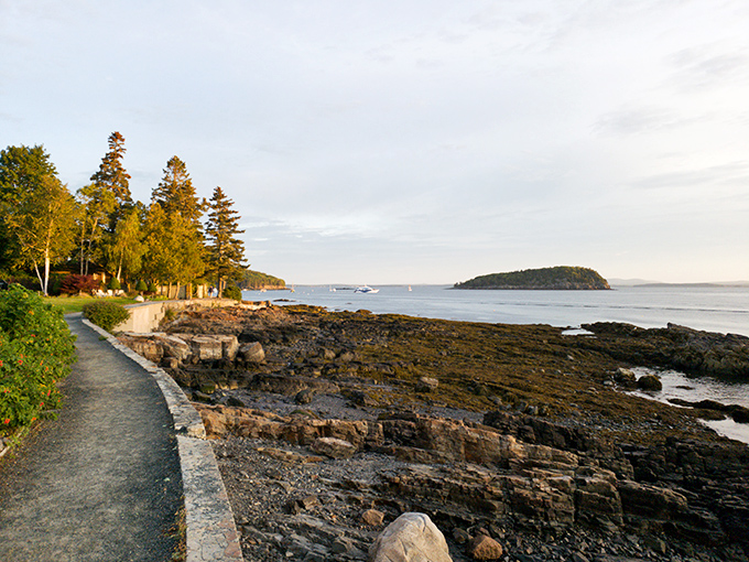 Nature's perfect balance of rugged granite shoreline and gentle pathways creates a coastal symphony for all the senses.