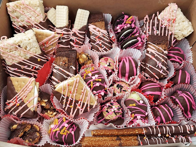 A box of heaven disguised as treats &ndash; these colorful confections aren't just desserts, they're edible works of art worth every calorie.