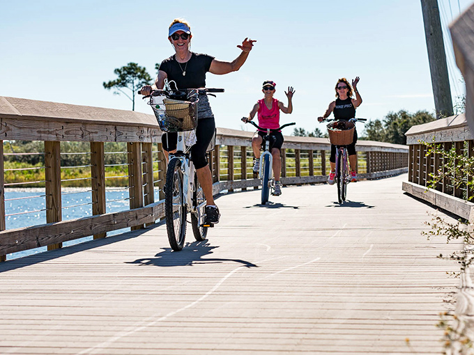 Freedom on two wheels! The Timpoochee Trail offers the perfect blend of exercise and sightseeing without a single traffic light in sight.