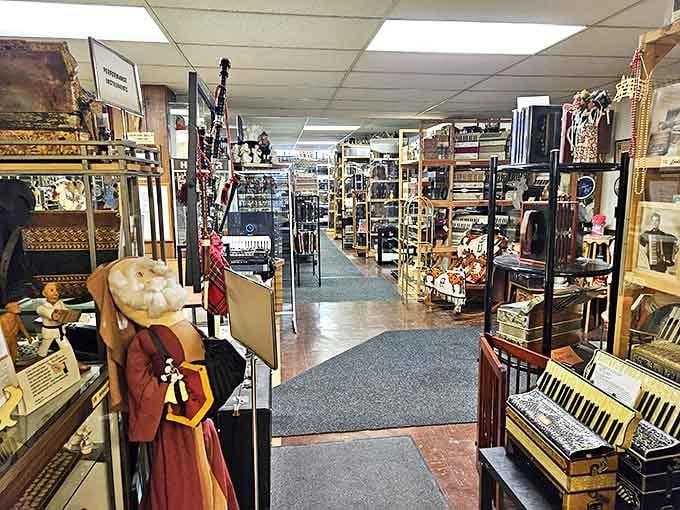 Wandering through the museum's corridors feels like exploring an accordion wonderland, with treasures waiting to be discovered around every corner.