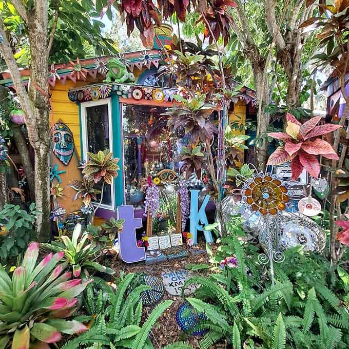 Garden gnomes have officially been put on notice: this is what happens when plants and art have a serious conversation.