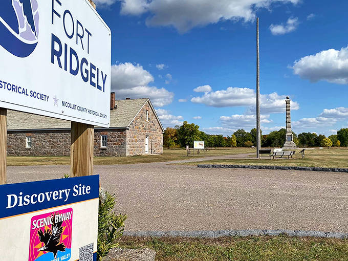 Fort Ridgely stands as a silent storyteller, its stone walls holding centuries of tales waiting for visitors with curious ears.