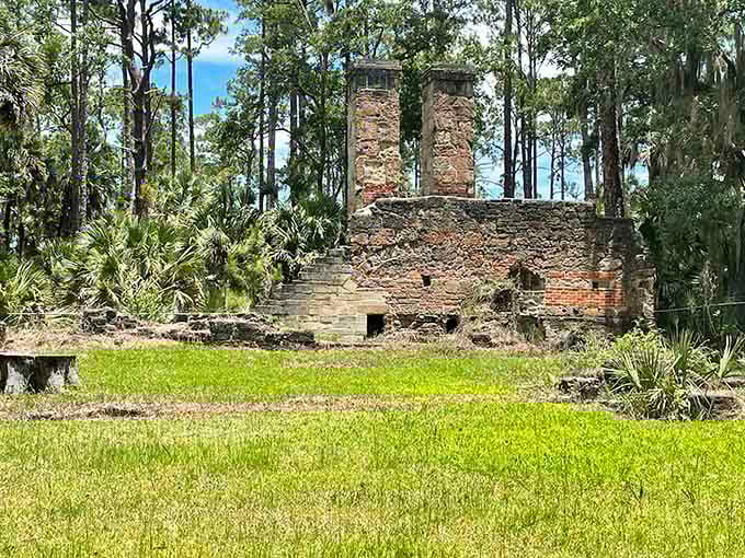 The old sugar mill ruins stand as silent witnesses to Florida's complicated past, slowly being reclaimed by nature in what might be the most poetic form of renovation ever.