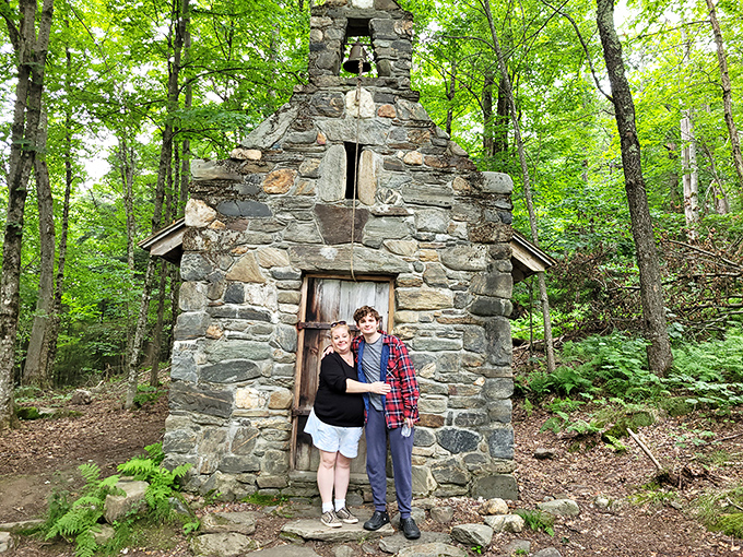 Young love meets old stone in a moment that's equal parts romantic comedy and nature documentary about humans in their natural habitat.
