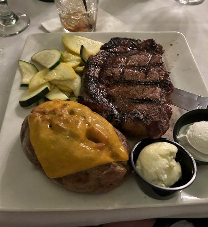 This isn't just any steak &ndash; it's a masterclass in simplicity, where quality ingredients and perfect preparation create carnivorous magic.