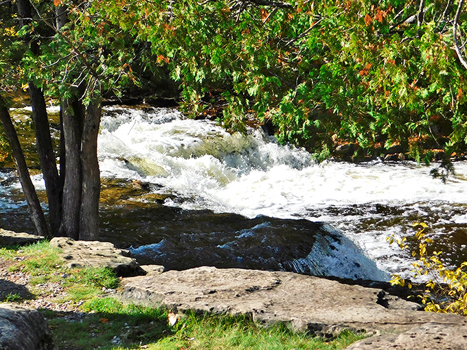 The upper falls create nature's version of a spa experience &ndash; minus the cucumber water and awkward robes.