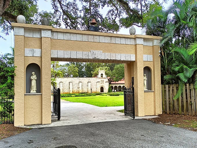 Arched doorways and peaceful courtyards create a sense of sacred tranquility at the monastery, where history whispers from every weathered stone.