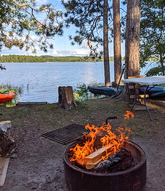 Rock Lake Campground &ndash; where the morning alarm is birdsong and the evening entertainment is watching flames dance in the fire ring.