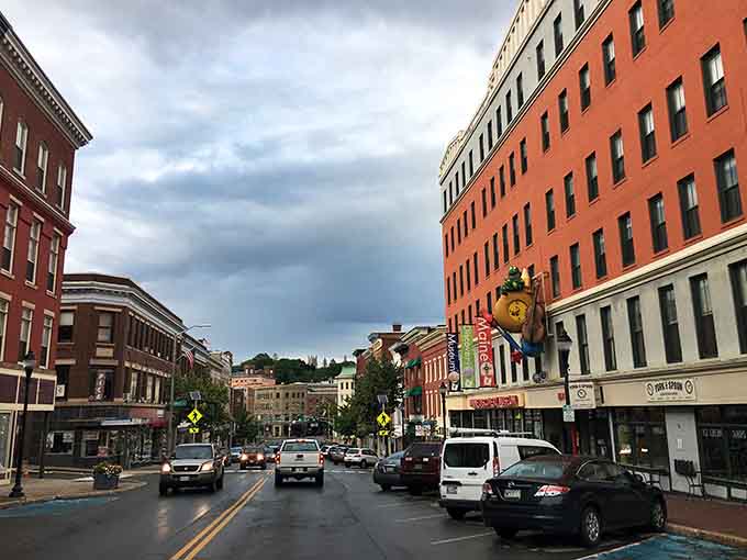 Bangor's downtown streets might look peaceful now, but Stephen King turned them into something much more sinister on film.