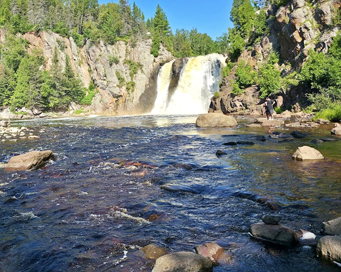 Tettegouche's High Falls plunges 60 feet down rocky cliffs, rewarding hikers with Minnesota's tallest waterfall completely within state borders.