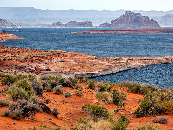 Dramatic desert landscapes meet crystal clear waters at The Chains, where visitors can experience one of Arizona's most unique beach settings.