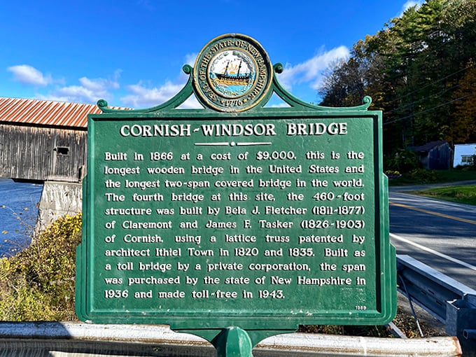 This historic marker tells the tale of engineering triumph &ndash; built in 1866 for $9,000, now priceless in cultural value.