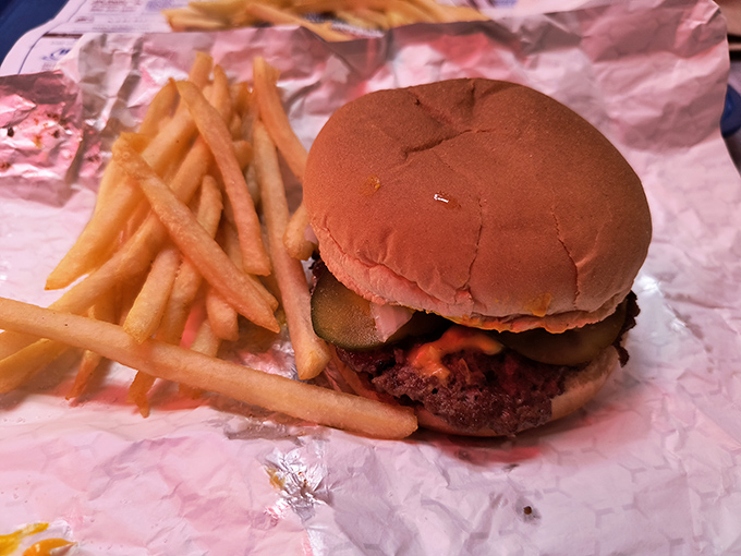 Not some towering food-architecture project, but an honest-to-goodness hand-formed patty that reminds you why classics became classics in the first place.