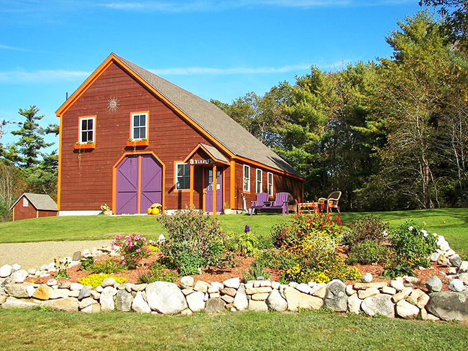 Catherine Hill Winery's rustic barn invites visitors to discover how Maine's fruits transform into sophisticated sips.