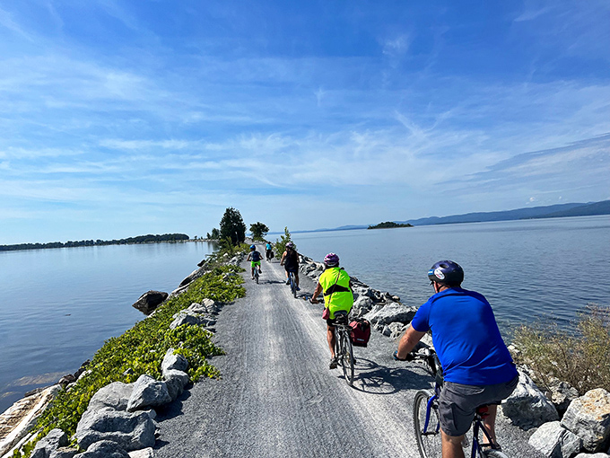 Pedaling paradise &ndash; where the journey becomes the destination and every turn reveals another slice of Lake Champlain's blue-water beauty.