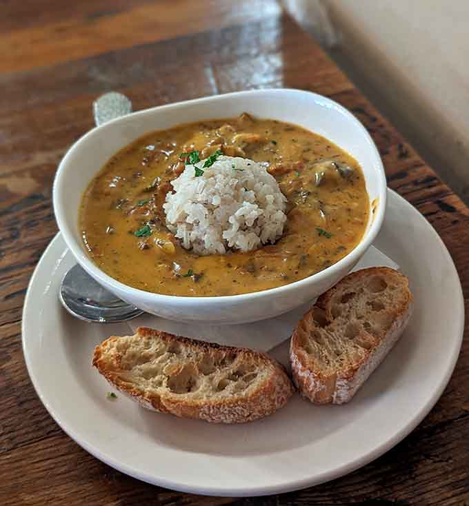Crawfish &eacute;touff&eacute;e at Green Door on 8th features tender crustaceans swimming in rich sauce that'll make you forget Louisiana exists for a minute.